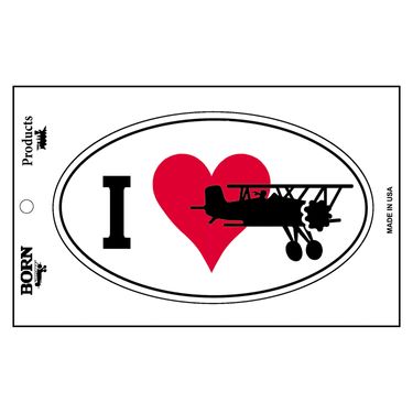 I Love Flying Euro Sticker – SAM Gift Shop